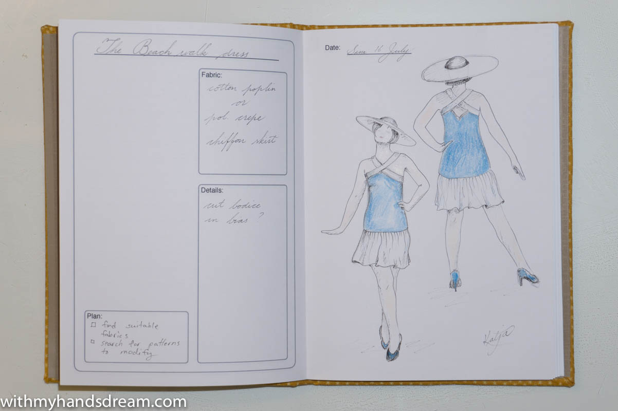 Make your own sewist's notebook! (Free printable templates!)