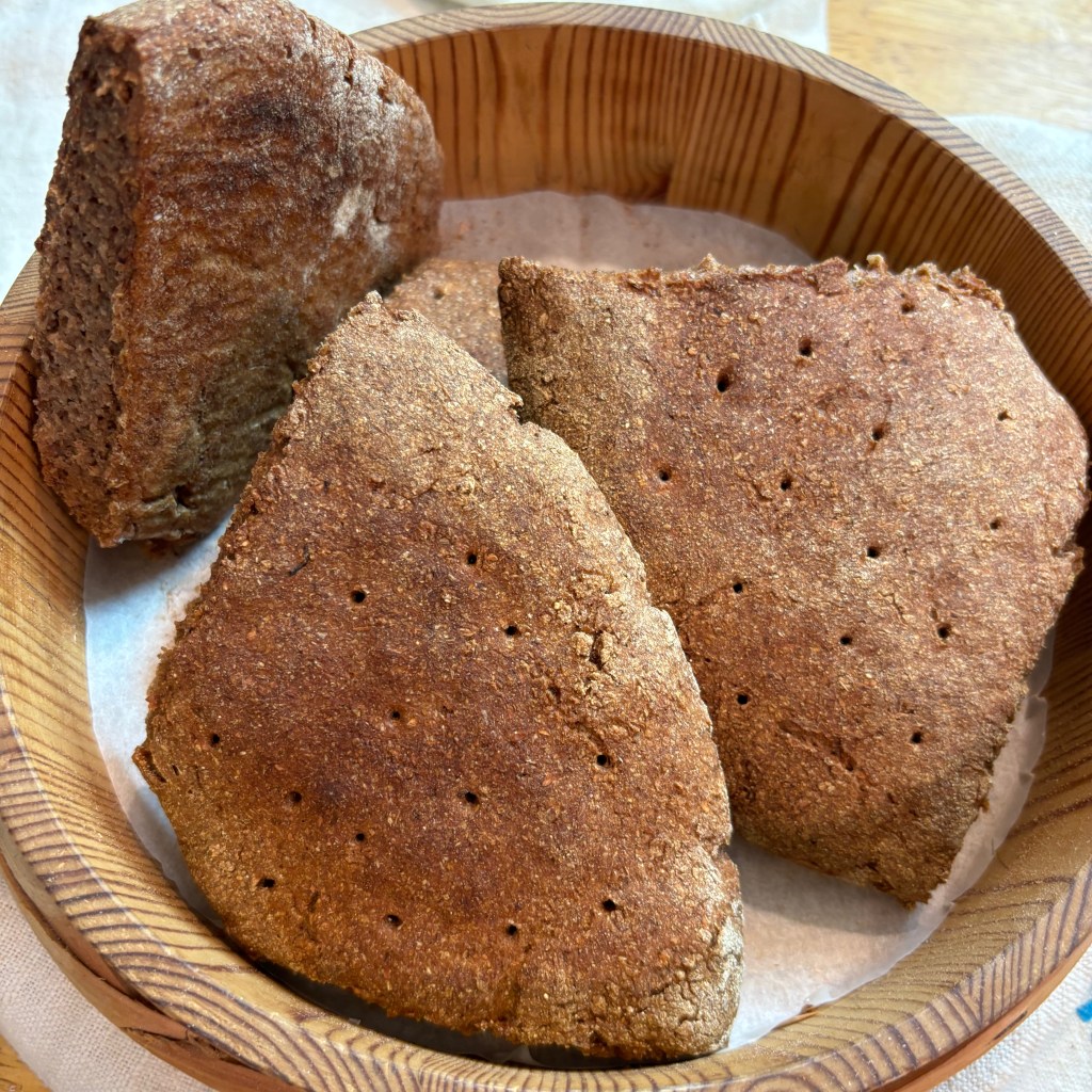 Pine bark bread